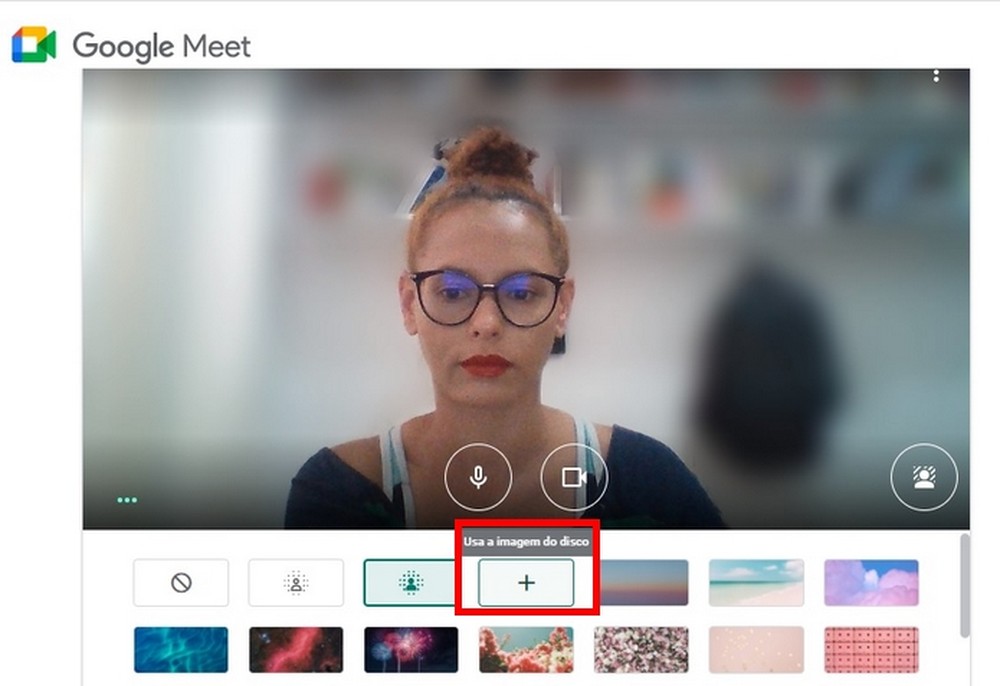 Como mudar o fundo em reunião no Google Meet