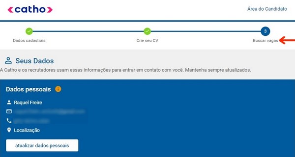 Catho gratuita para candidatos: veja como fazer cadastro no site