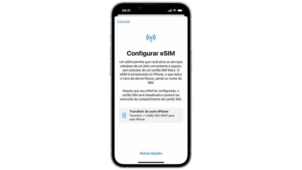 Como colocar chip virtual (eSIM) no iPhone