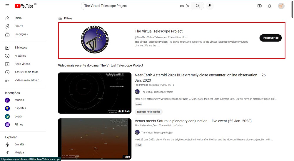 Asteroide 2023 BU: como ver passagem da rocha espacial ao vivo e online