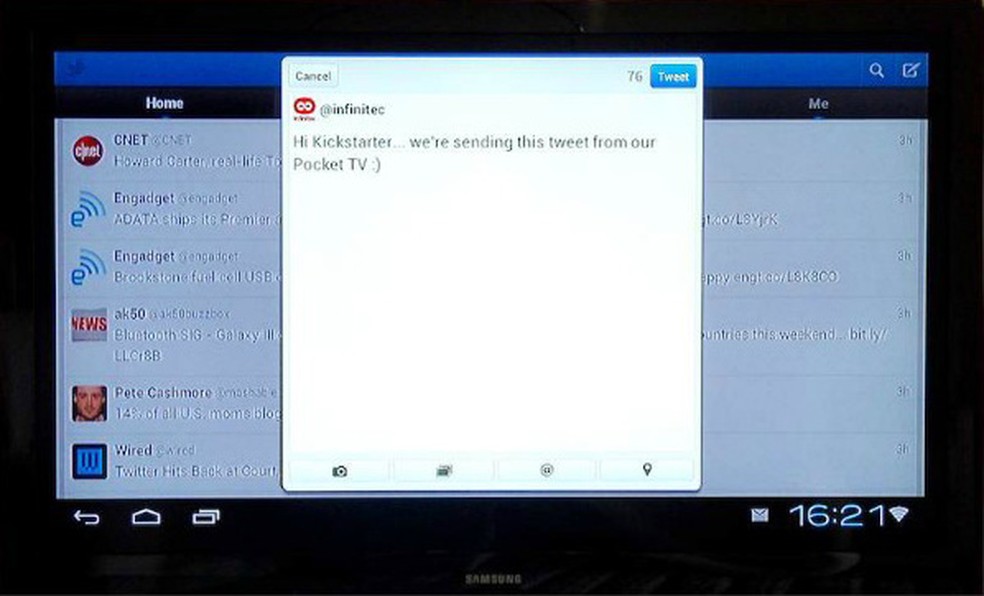 The Pocket TV promete transformar qualquer televisor em uma Smart TV