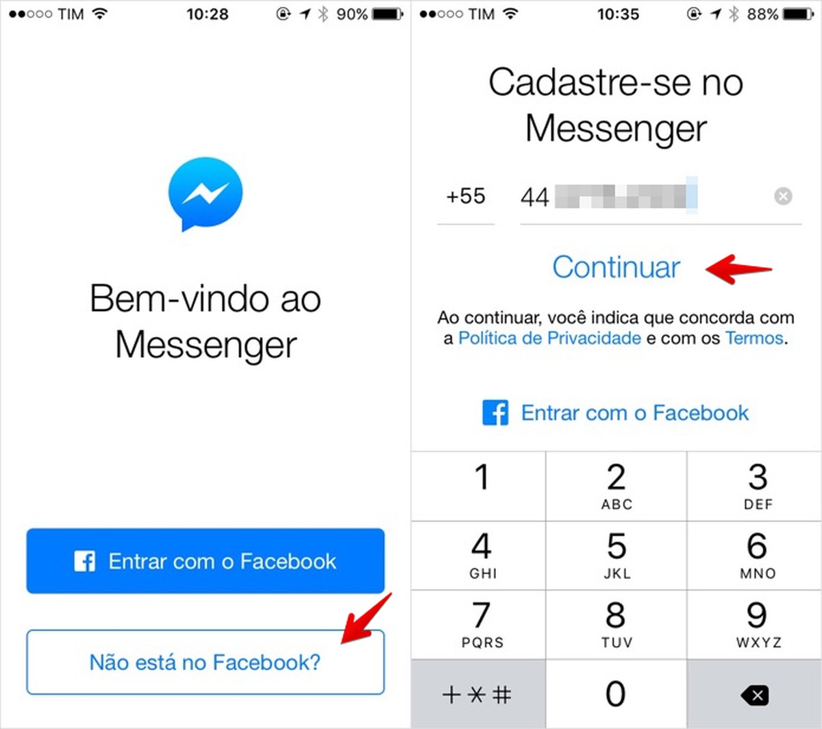 Como usar o Facebook Messenger sem ter conta na rede social?