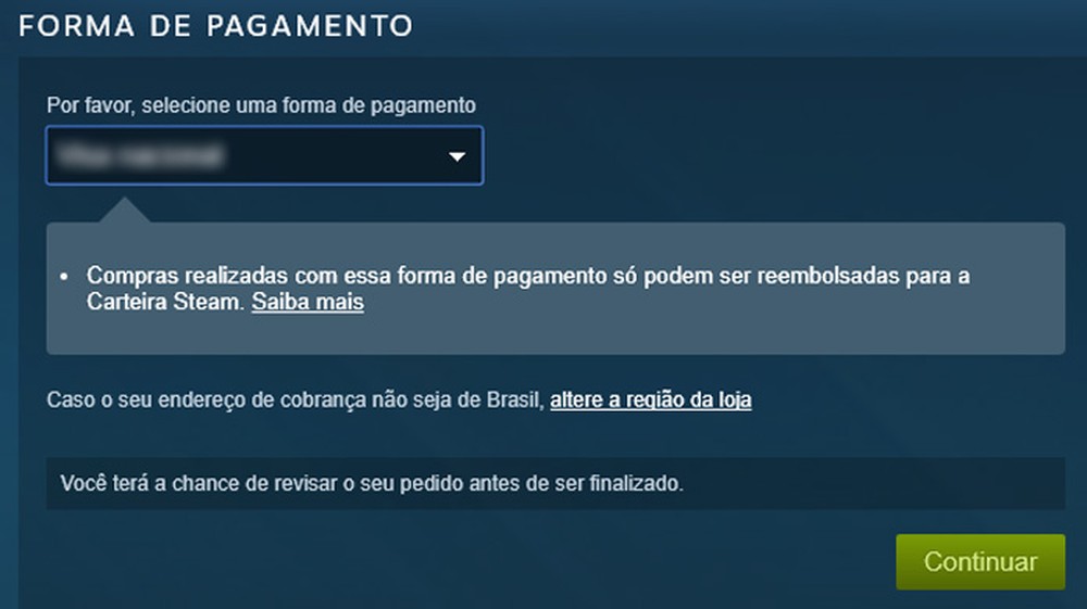Como presentear um amigo com um vale-presente digital do Steam