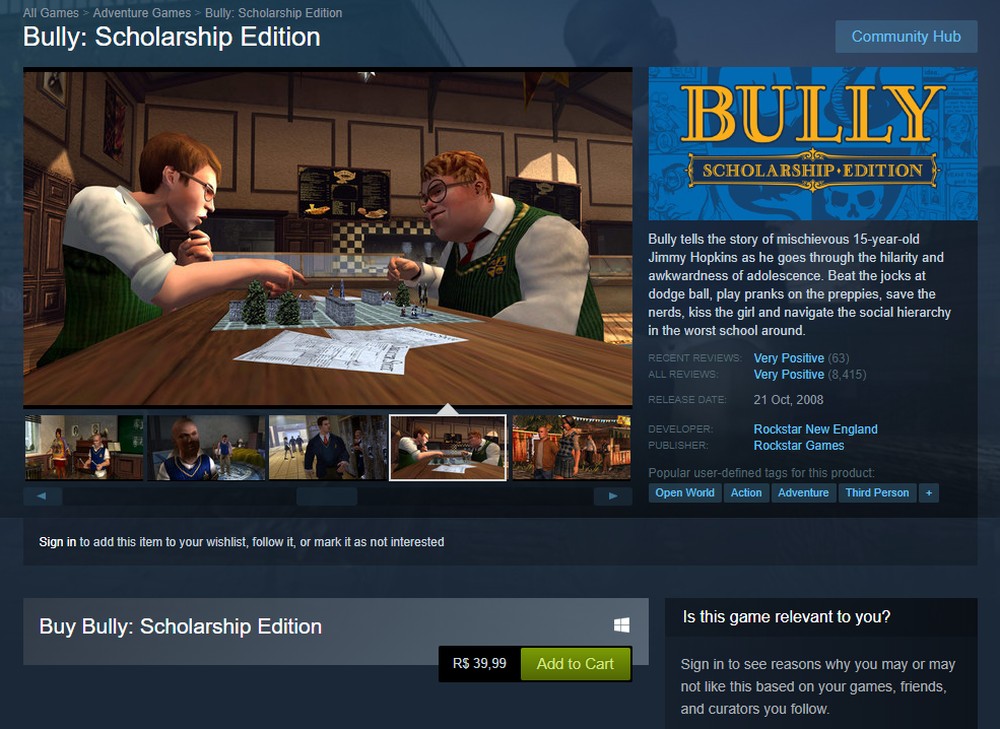 Como baixar Bully no PC e nos consoles Xbox One, PS4, Xbox 360 e PS3