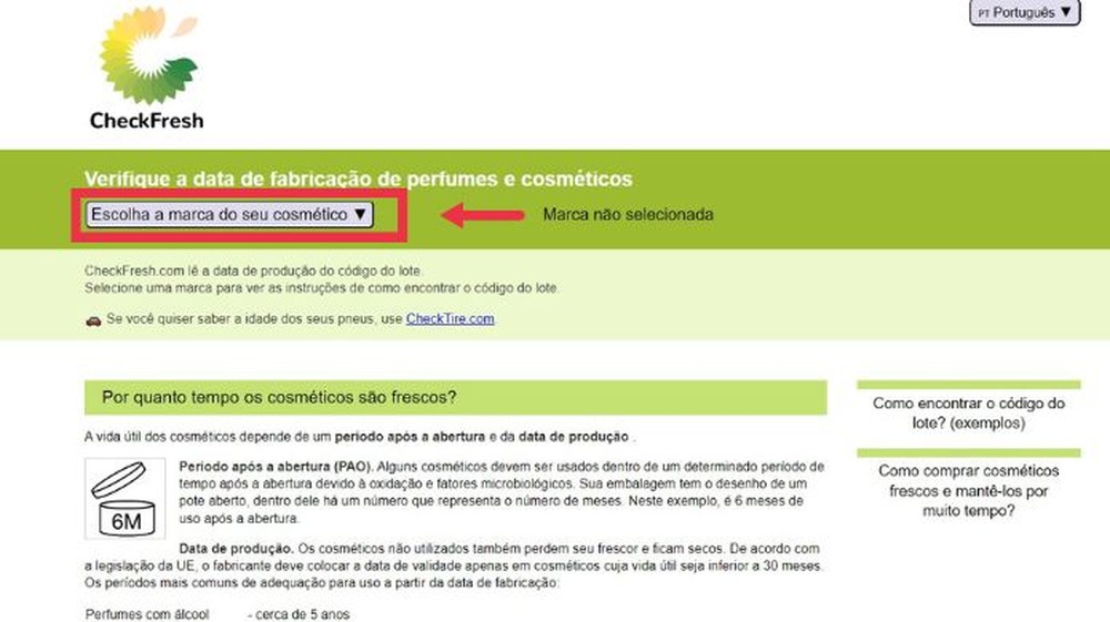 Como usar site para verificar se o perfume é original