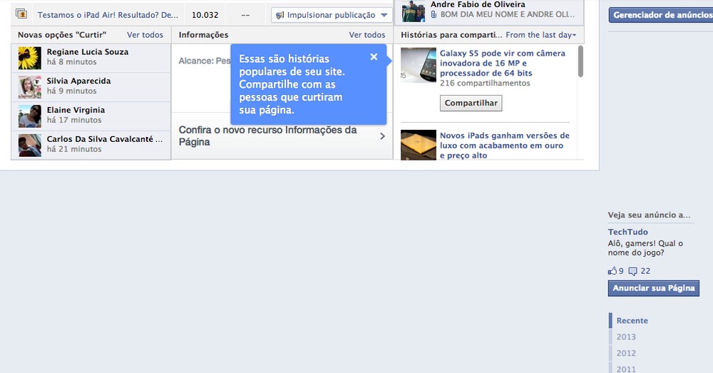 Erro no Facebook impede usuário de ver perfis e administrar páginas de fãs