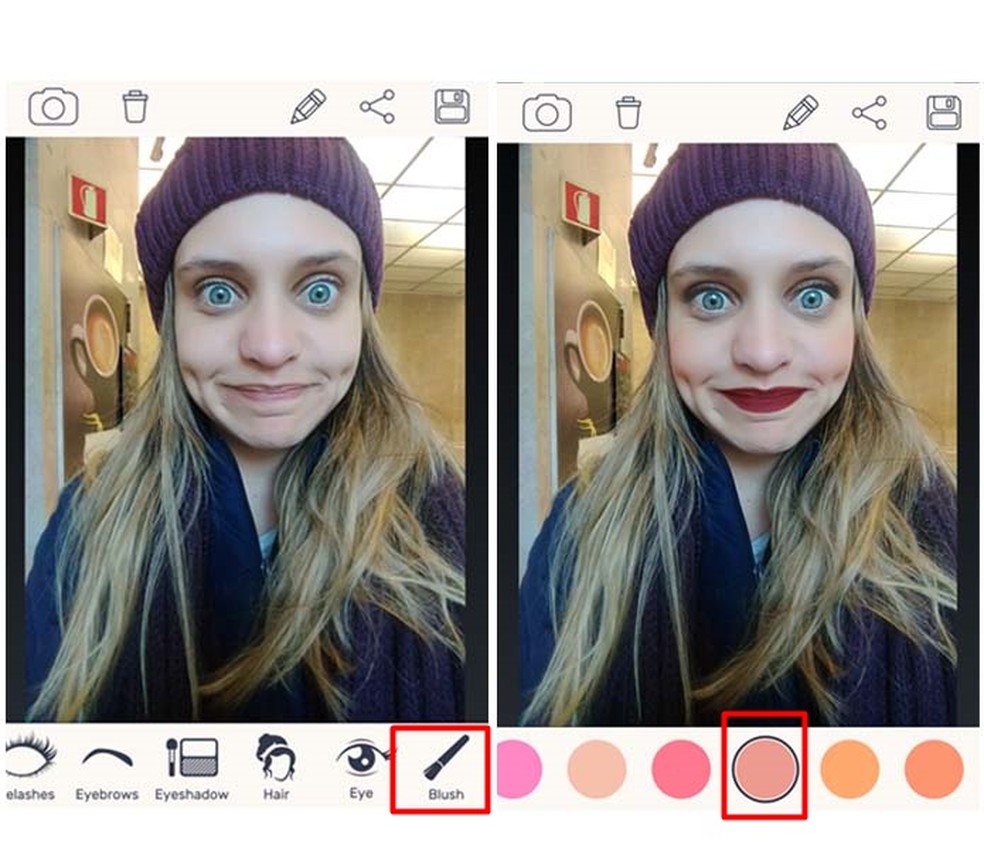 Descubra como vai ficar a maquiagem para casamento ou festa com app grátis