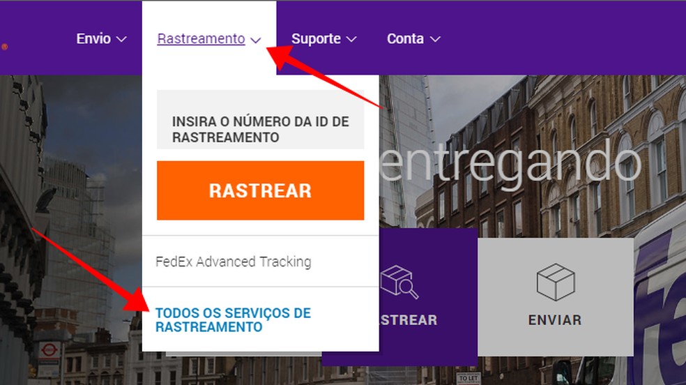 Como rastrear uma encomenda no site da FedEx