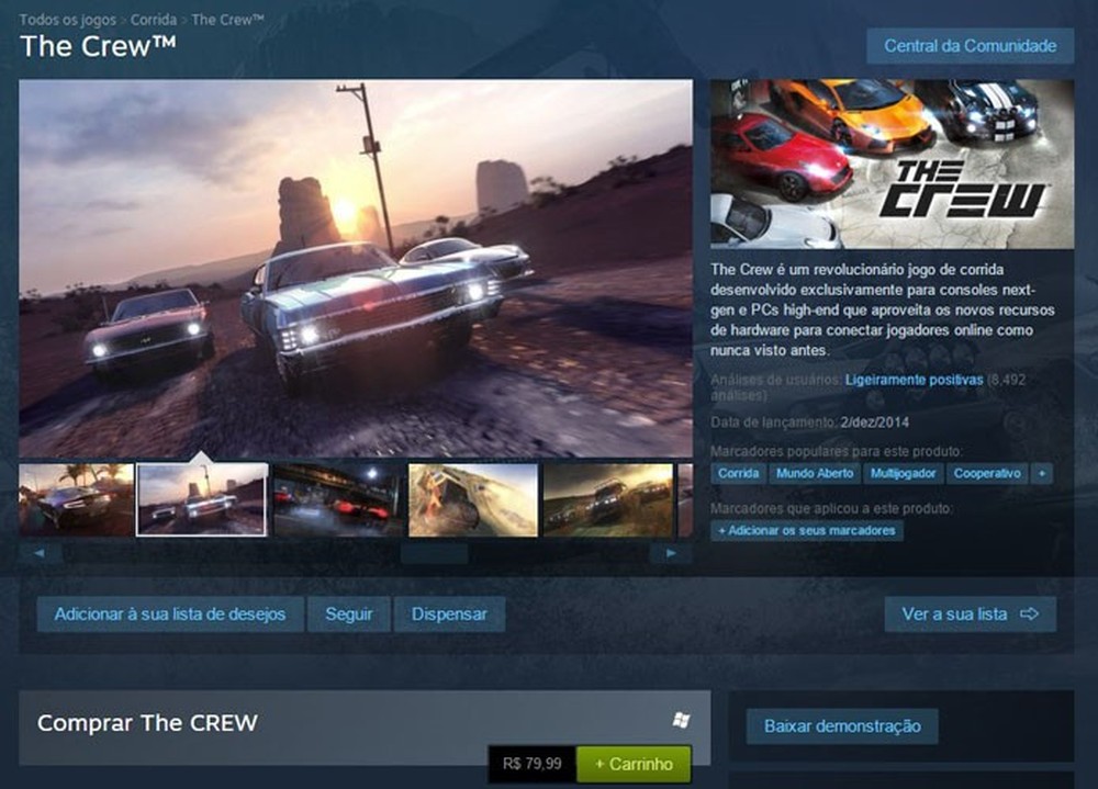 Como fazer download de The Crew e os requisitos para PC