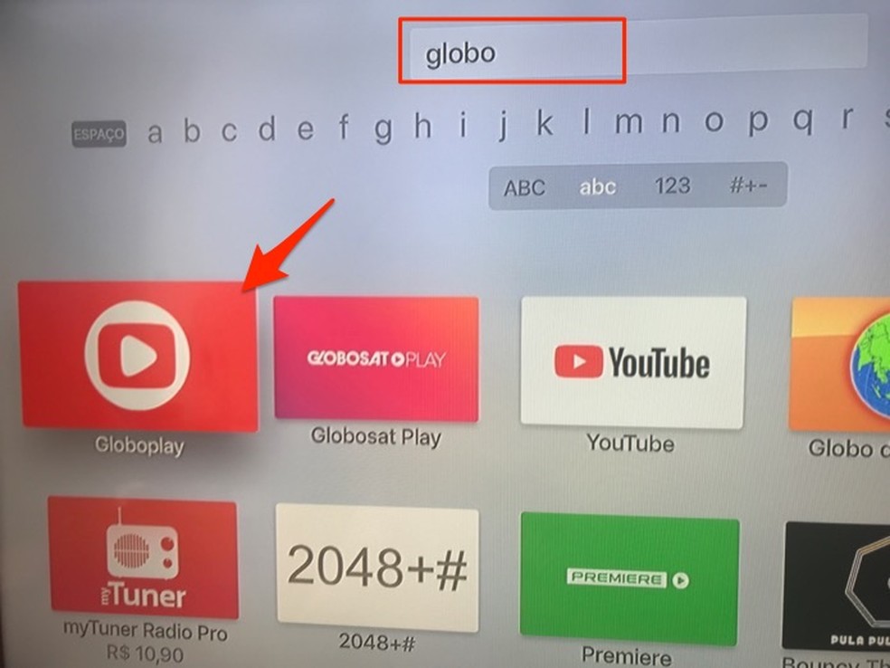 Como baixar e usar o app Globo Play na Apple TV