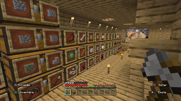 Como fazer um baú no Minecraft