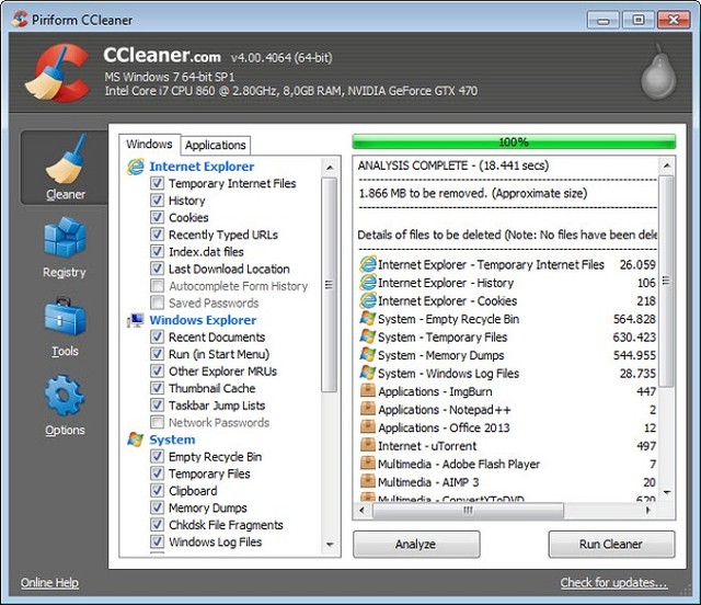 CCleaner 4 para Windows ganha aumento de performance e novas ferramentas