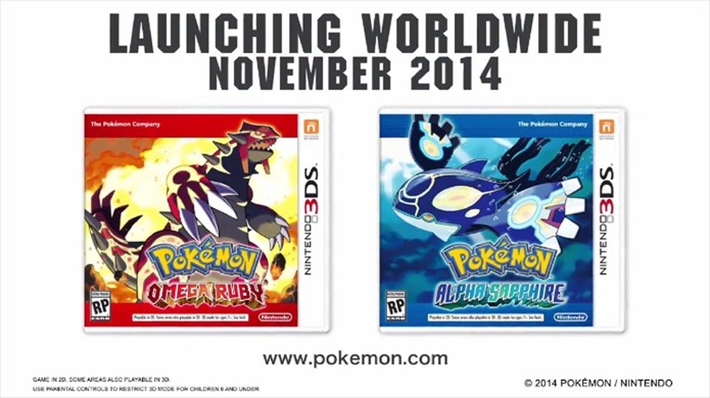 Pokémon Omega Ruby e Alpha Sapphire são anunciados para o Nintendo 3DS