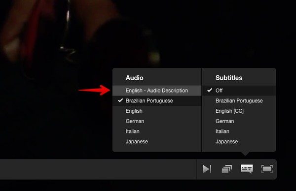 Como ativar audiodescrição no Netflix