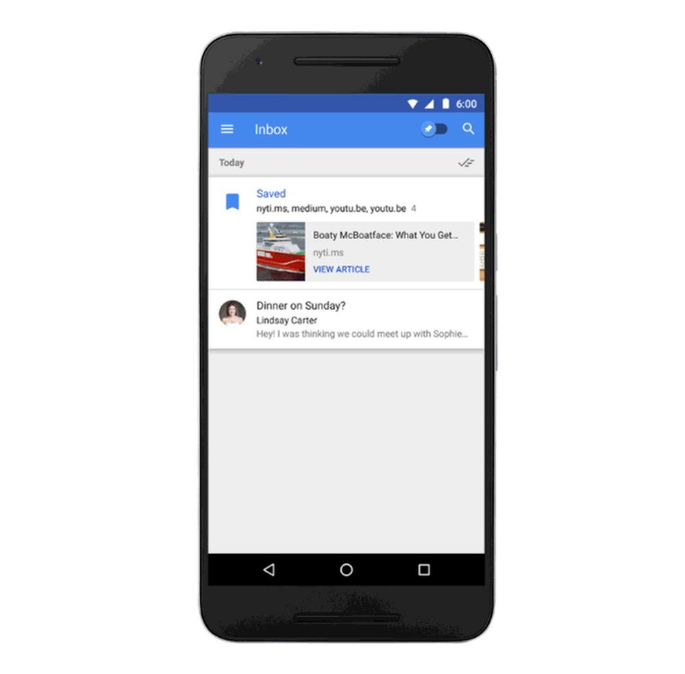 Google Inbox permite ver mudanças de eventos do Agenda pelo celular