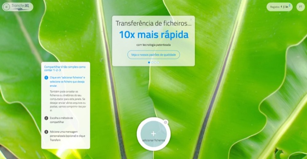 Como compartilhar arquivos grandes com o TransferXL