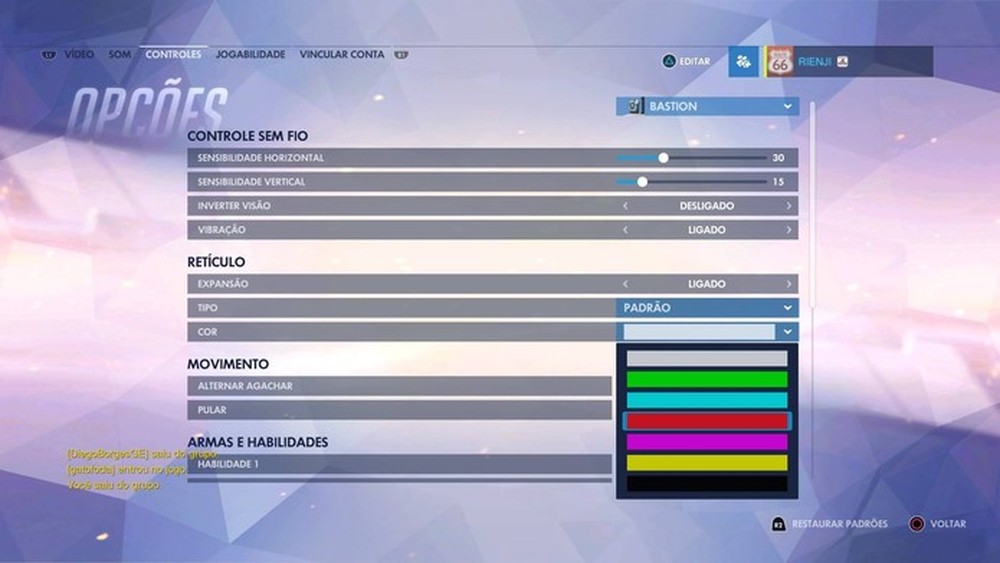 Como acessar o menu com funções escondidas em Overwatch