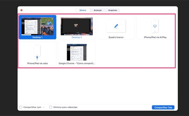 Como compartilhar tela no Zoom pelo PC