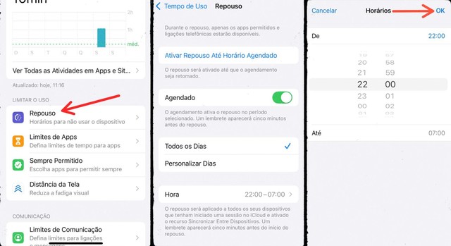 Tempo de uso do iPhone: confira para que serve e como usar o recurso