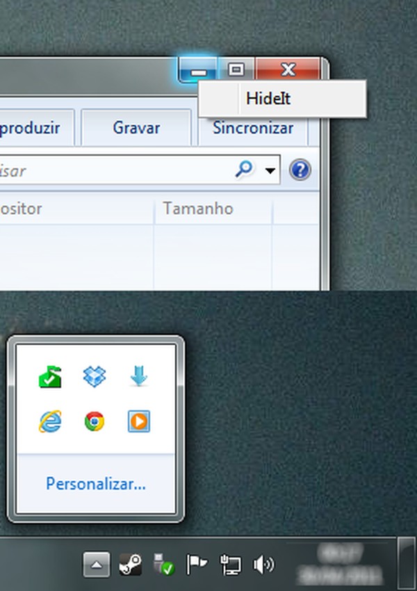 Como minimizar programas para a bandeja do Windows