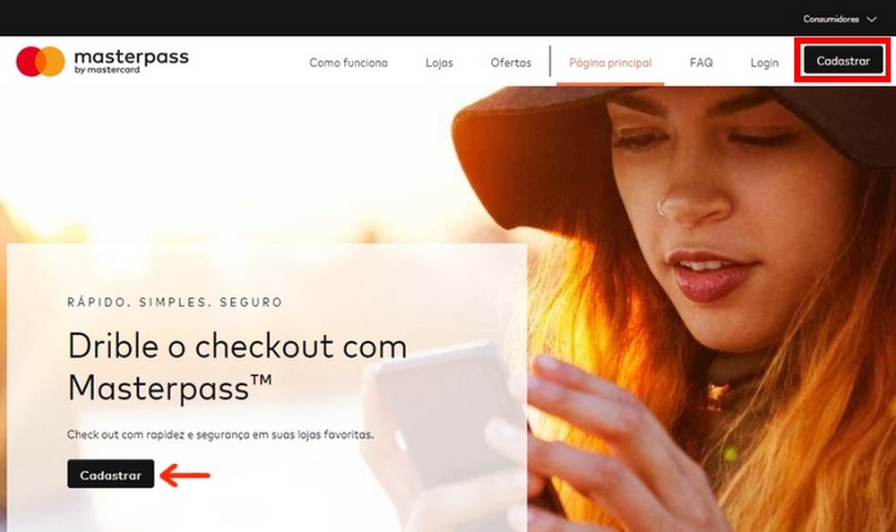 Como se cadastrar no Masterpass, carteira digital da Mastercard