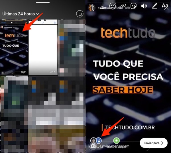 Como repostar vídeos nos Stories do Instagram