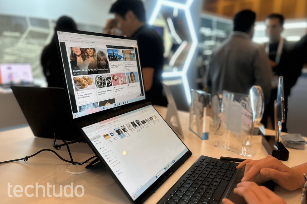 CES 2024: ASUS lança primeiro notebook do mundo com tela dupla OLED de 14"