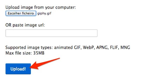 Como escrever em GIF
