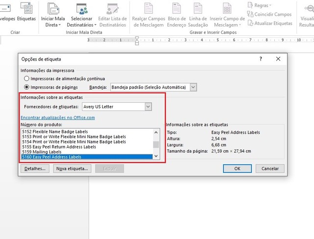 Como fazer etiquetas no Word
