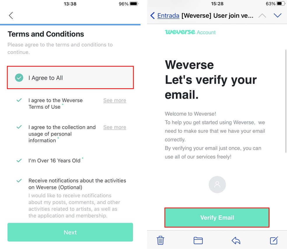 Como entrar no WeVerse e usar o aplicativo