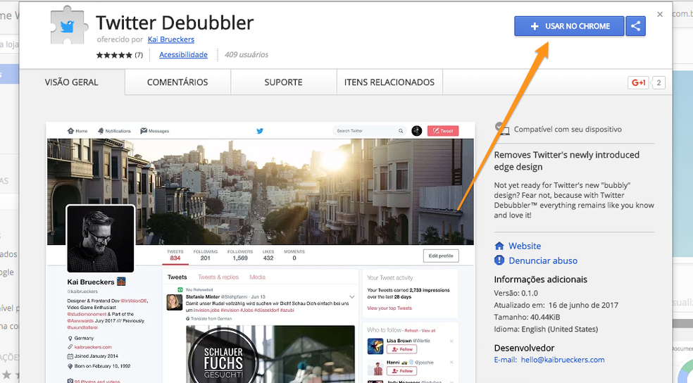Como voltar ao visual antigo do Twitter