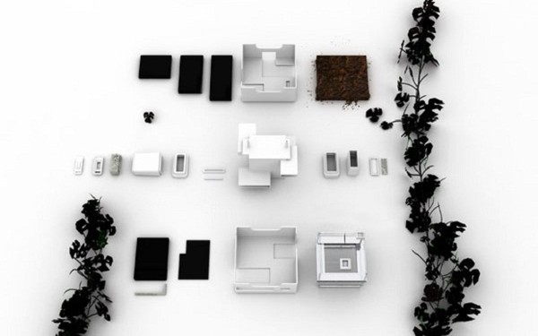 Computador conceitual tem espaço para cultivar plantas