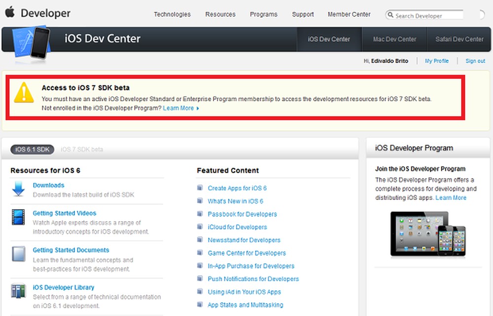 iPhone com iOS 7 pode ser bloqueado por estar em fase beta?