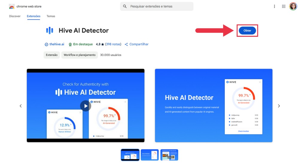 Hive AI: como usar extensão que identifica conteúdos gerados por IA