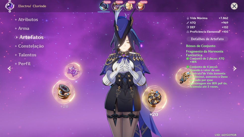 Clorinde em Genshin Impact: veja guia com build, comps e gameplay