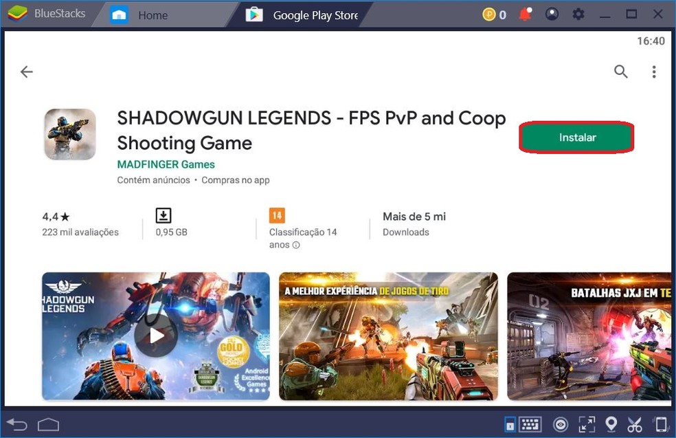 Como jogar Shadowgun Legends no PC com emulador de Android