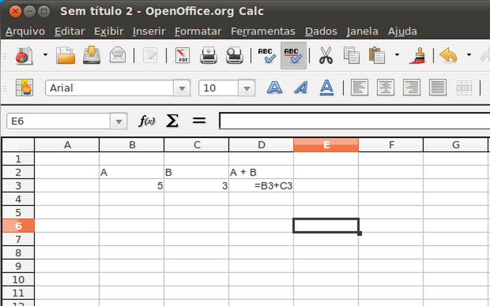 Como mostrar as fórmulas no OpenOffice Calc