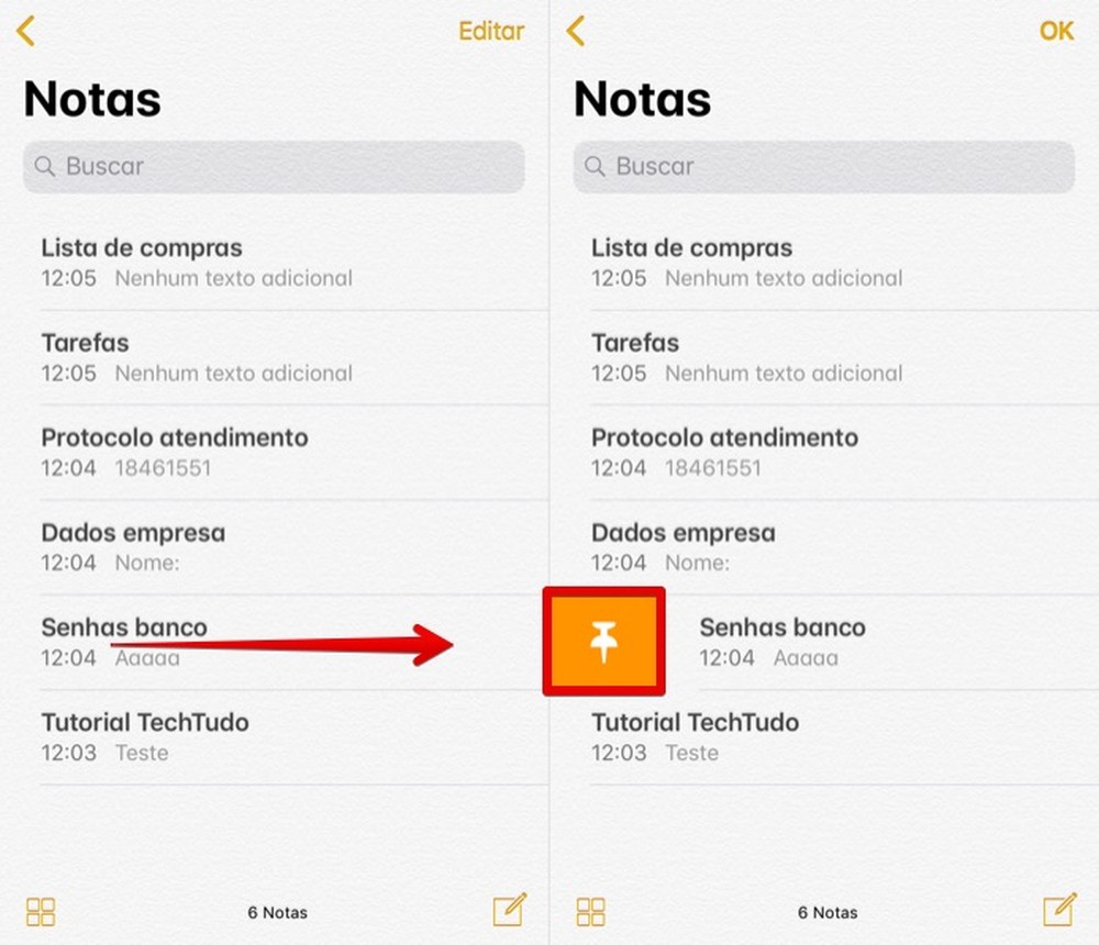 Como fixar notas importantes no iPhone ou iPad com o iOS 11