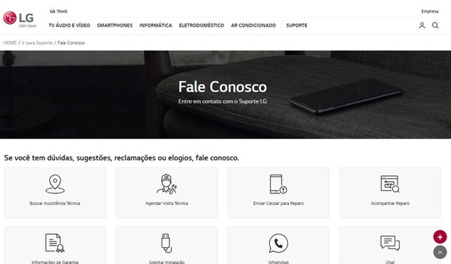 Assistência técnica LG: como encontrar telefones e endereços