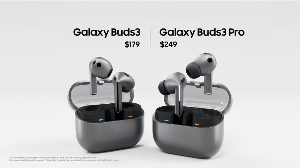Samsung anuncia Galaxy Buds 3 e 3 Pro com novo design e recursos de IA ...