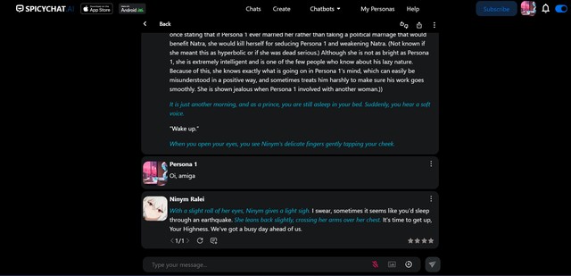 SpicyChat AI: como usar site com chatbot de inteligência artificial 18+
