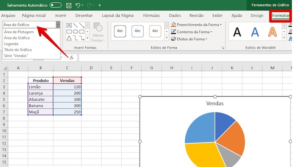 Como fazer gráfico de pizza no Excel