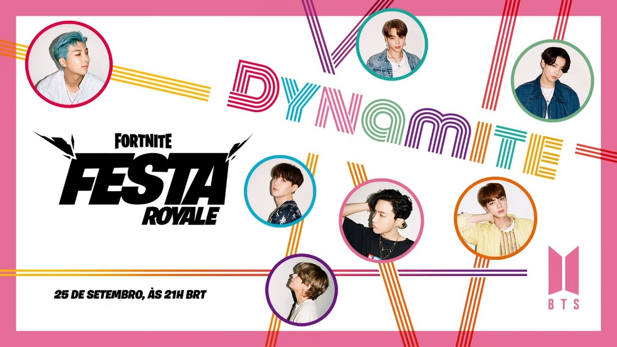 BTS no Fortnite: como assistir ao clipe de Dynamite no Festa Royale