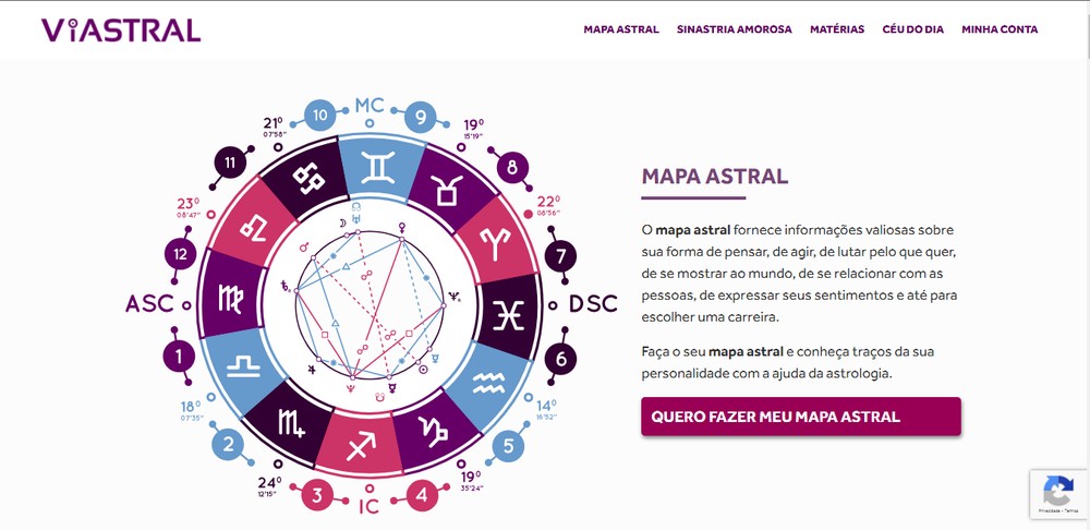 Mapa astral gratuito: conheça 5 opções de sites e como fazer online
