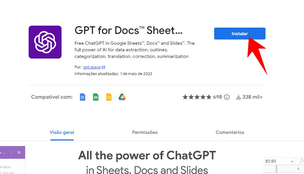 Truque com ChatGPT no Google Docs permite criar textos do zero; aprenda