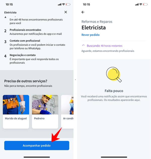 GetNinjas: como funciona app para contratar profissionais e serviços