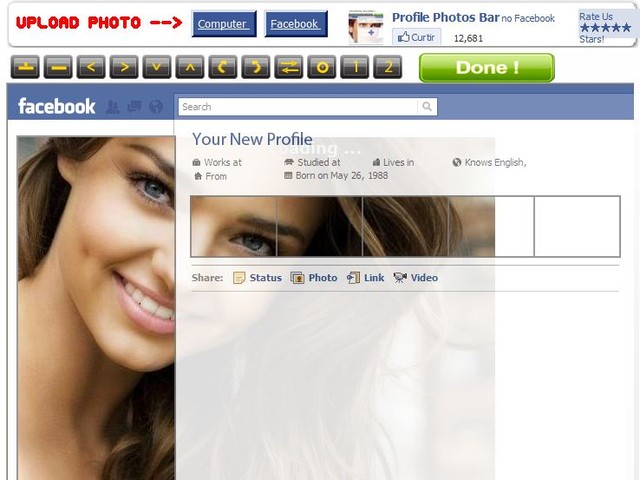 Crie montagens com a barra de fotos do seu perfil no Facebook