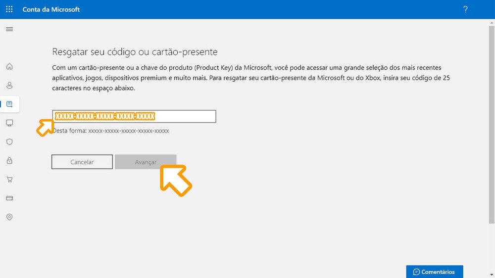 Como resgatar código no Xbox para cartão-presente, jogos e Game Pass