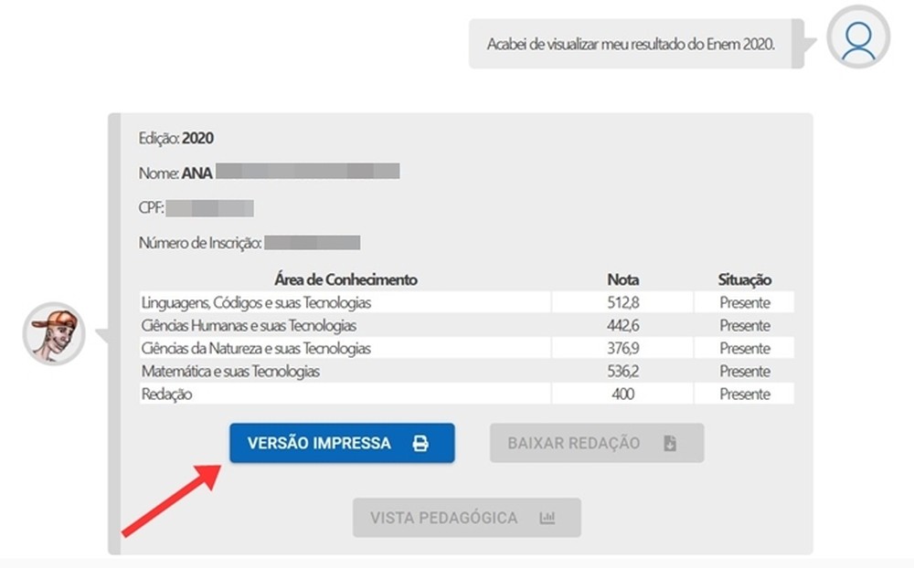 Resultado do Enem 2020: como ver a nota da prova no site do Inep