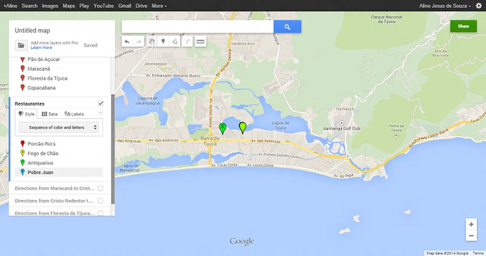 Como usar o My Maps para criar mapas pessoais e guias de viagem
